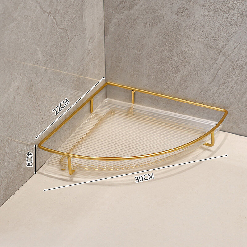 Скандинавская легкая роскошная раковина для ванной, настольная железная арт-угловая напольная акриловая полка для хранения туалетных принадлежностей