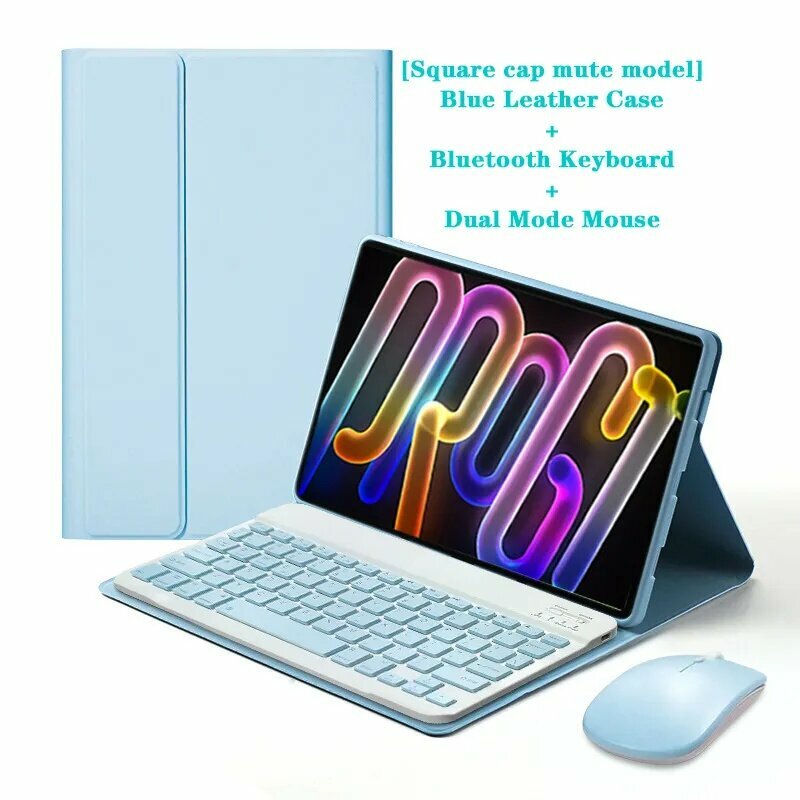 Чехол для планшета 2025 Lenovo Xiaoxin Pad Pro GT 11.1 дюймов(TB710FU), русская клавиатура+Bluetooth заряжая мышь