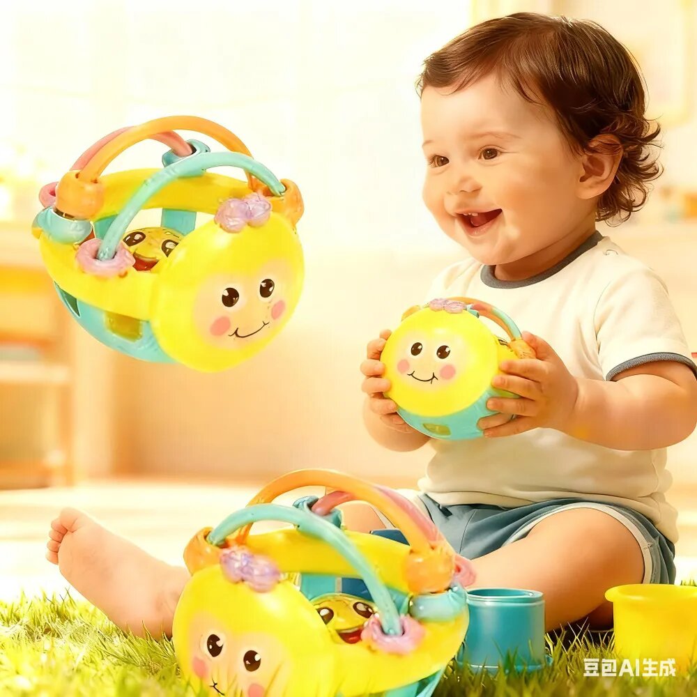 Мягкая детская игрушка пластиковый колокольчик haitaishiti