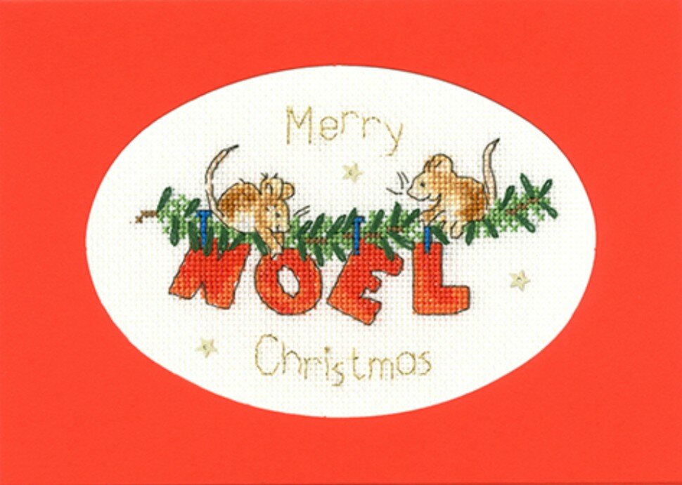 Набор для вышивания Bothy Threads #XMAS39 The First Noel (Первый Ноэль), Счетный крест, 13 х 9 см