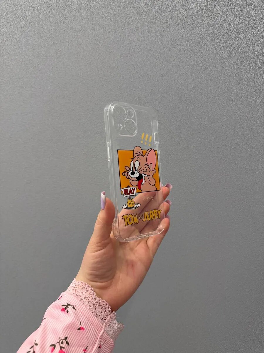 Чехол на Iphone 15, интересный принт "Микки Мауса" , женский. — фото 1