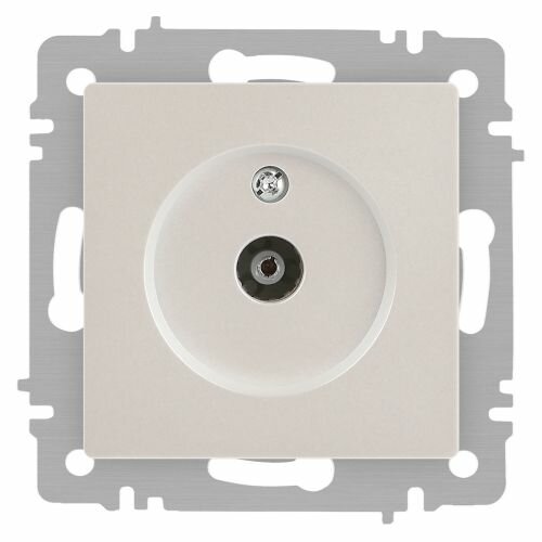 Розетка телевизионная одиночная TV СП Accent 6-301-06 IP20 перламутр. Intro Б0063613