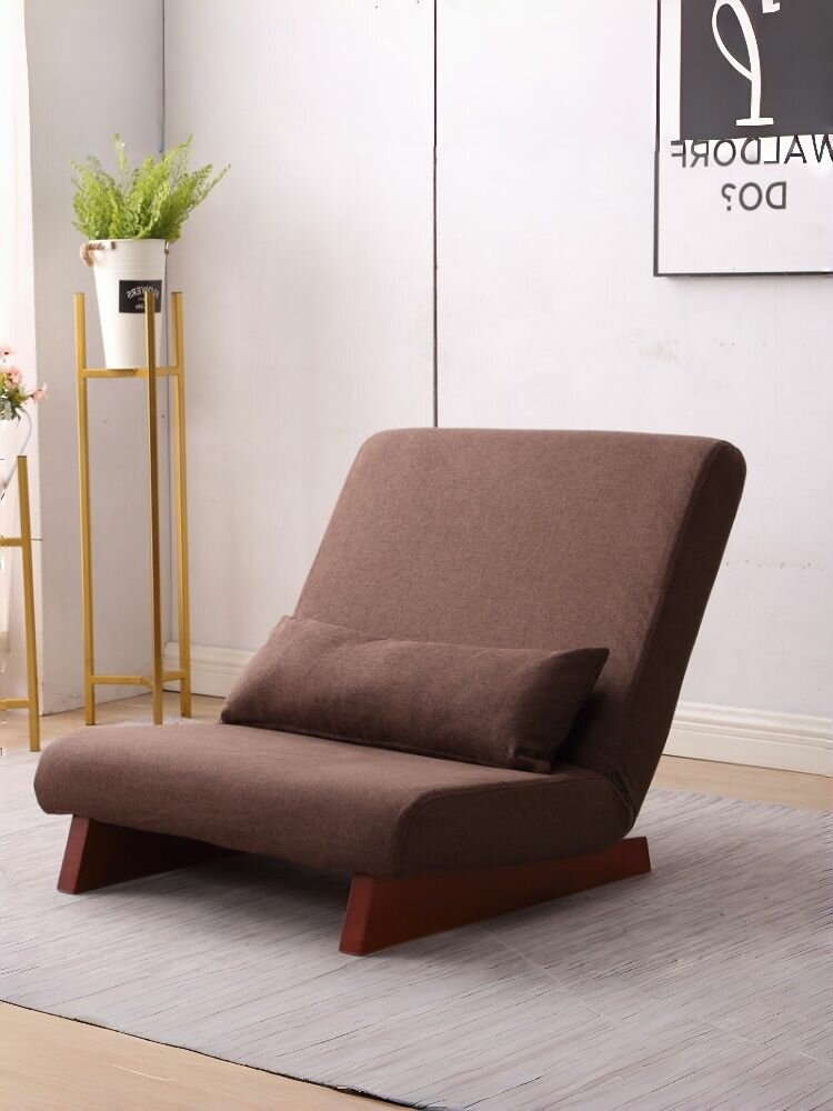 Кресло-диван Easy Lounge, японский стиль, льняная ткань, поролон, сталь, дерево