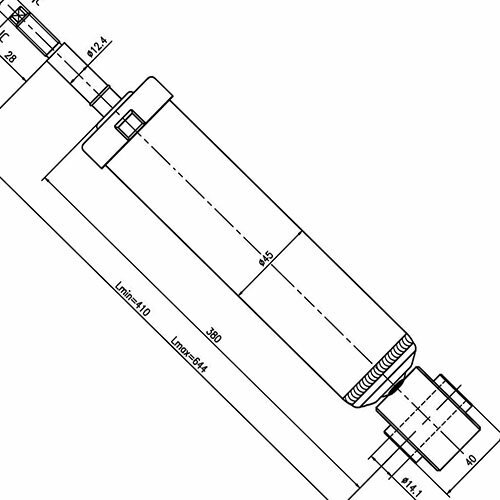 Амортизатор задний ZIKMAR Z97280R