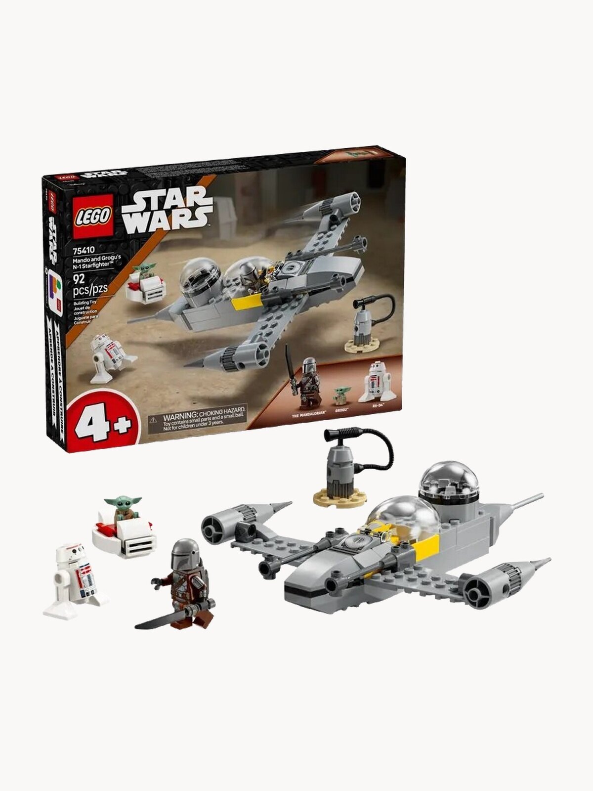 Конструктор LEGO Star Wars™ 75410 Звездный истребитель N-1 Мандо и Грогу, 92 дет.