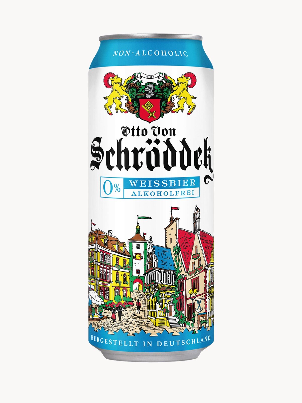Пиво Otto Von Schrodder Weissbier Alkoholfrei безалкогольное светлое 0,5 л ж/б