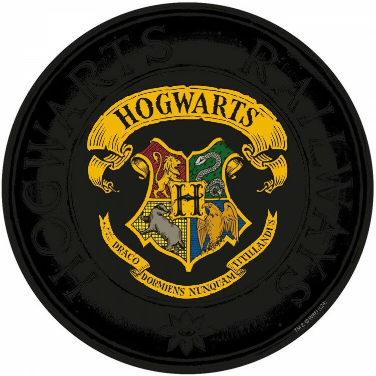 Набор бумажных тарелок ND Play Harry Potter 6 шт, диаметр 180 мм, гербы Хогвартса (311684)