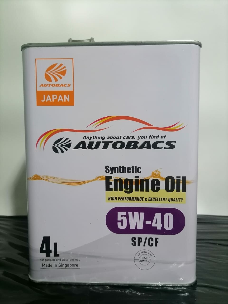 Моторное масло Autobacs SP/CF 5W-40 синтетическое, 4 л, арт. А00032432