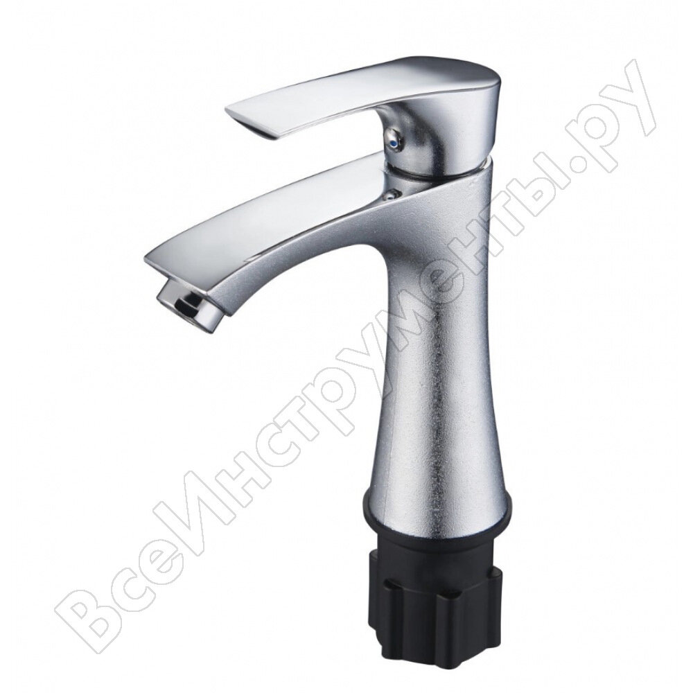 Смеситель для умывальника с монолитным изливом, xромированный Solone FAB1-A020