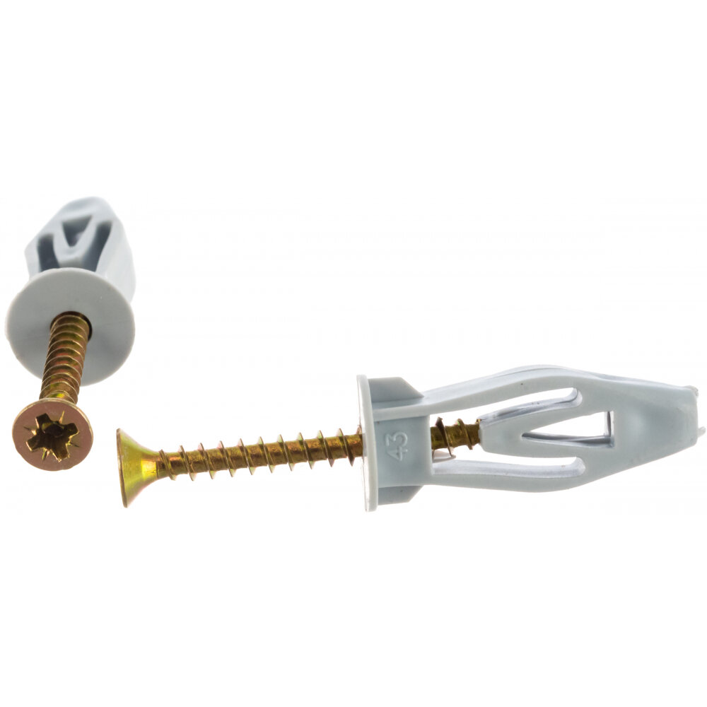 Дюбель для гипсокартона Стройбат 8х28 мм с шурупами 50 шт. 2620510/269021