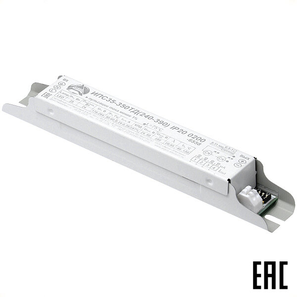 Драйвер ИПС35-350ТД(300-390) IP20 0200 176-264В вых: 240-390mA/24-60В 24Вт (Аргос-Электрон)