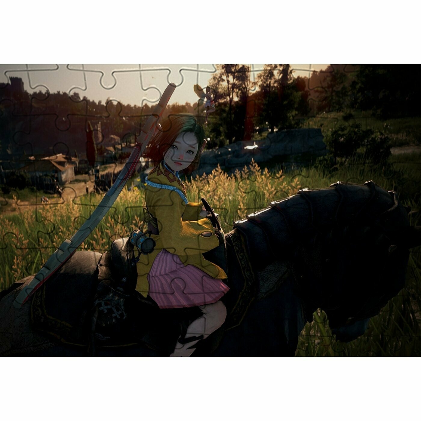 Пазл картонный А4: модель Black Desert - 13