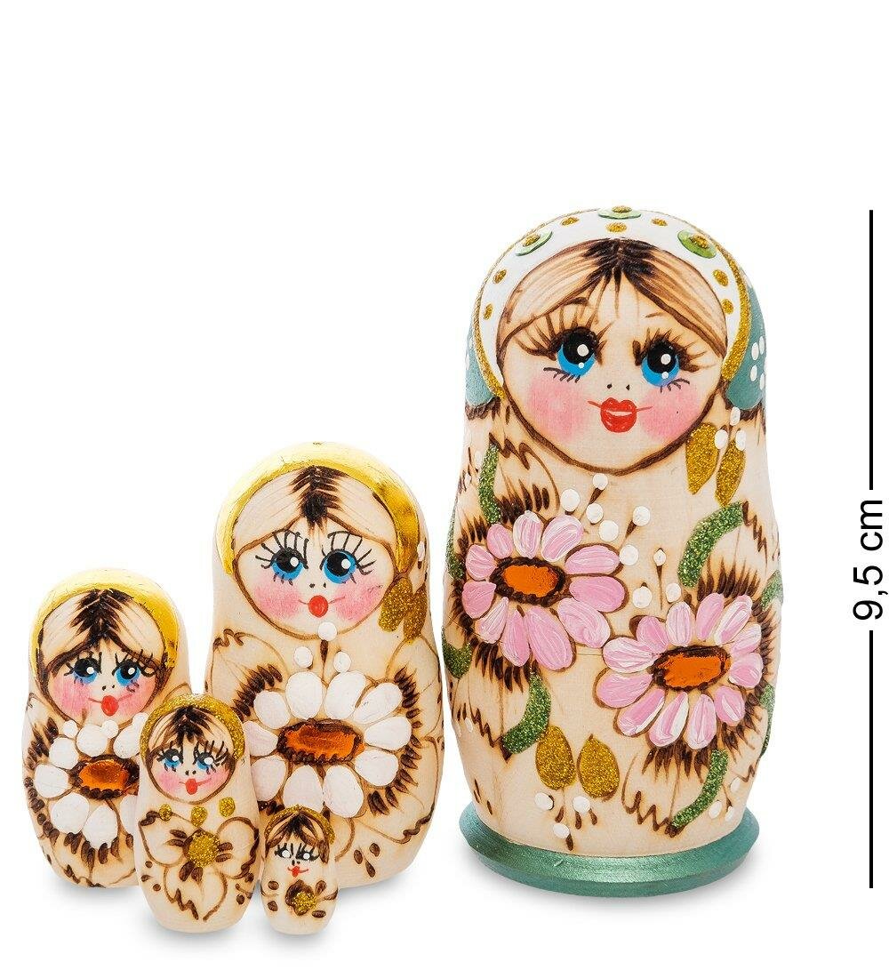 Матрешка 5м "Любава" A2133178 Народные промыслы, Дерево липа, краски