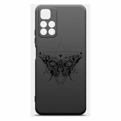 Чехол (клип-кейс) BORASCO ArtWorks, для Xiaomi Poco M4 Pro 5G, черный/рисунок [51176]