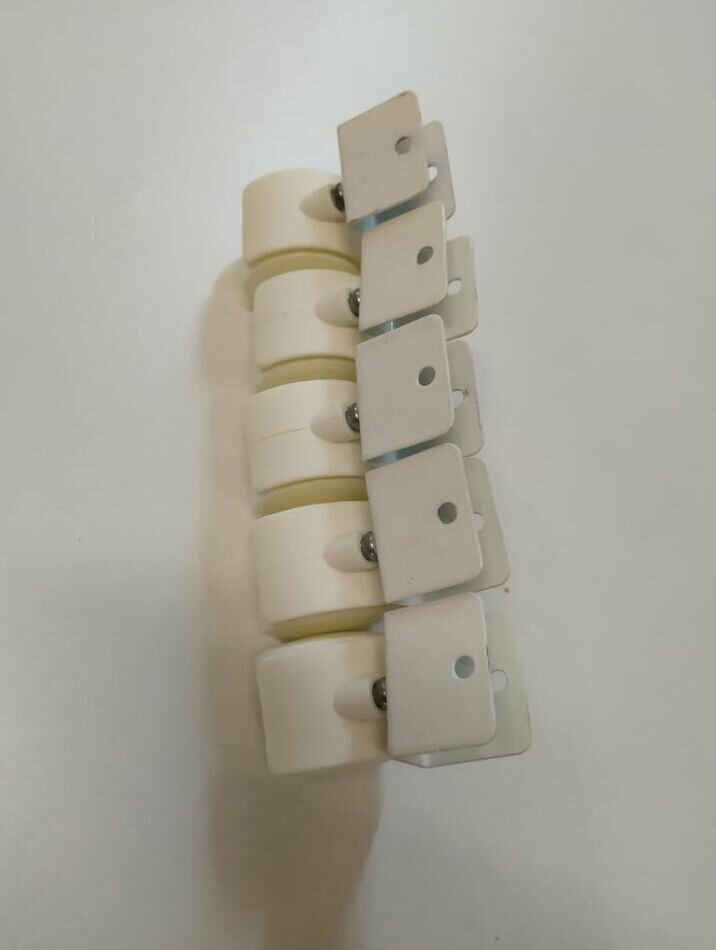 Колеса для ширмы. Колесо белое. 5 штук