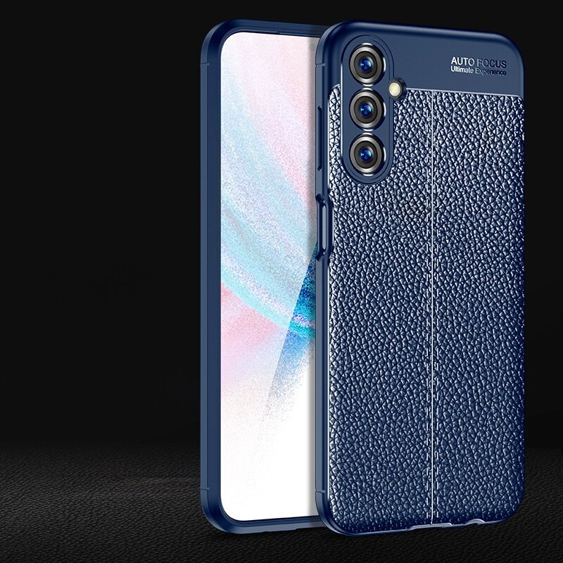 Чехол MyPads, силикон, для Samsung Galaxy M14/F14, ударопрочный, синий