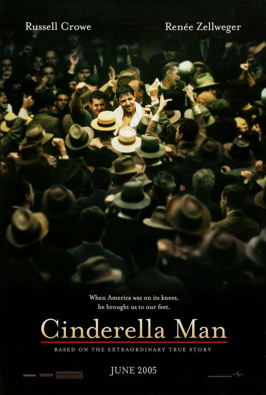 Плакат, постер Нокдаун (Cinderella Man, 2005г) на бумаге, размер 42х60см