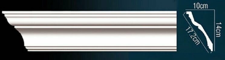 Карниз из полиуретана Perfect AB 160 (140*100*2400мм)