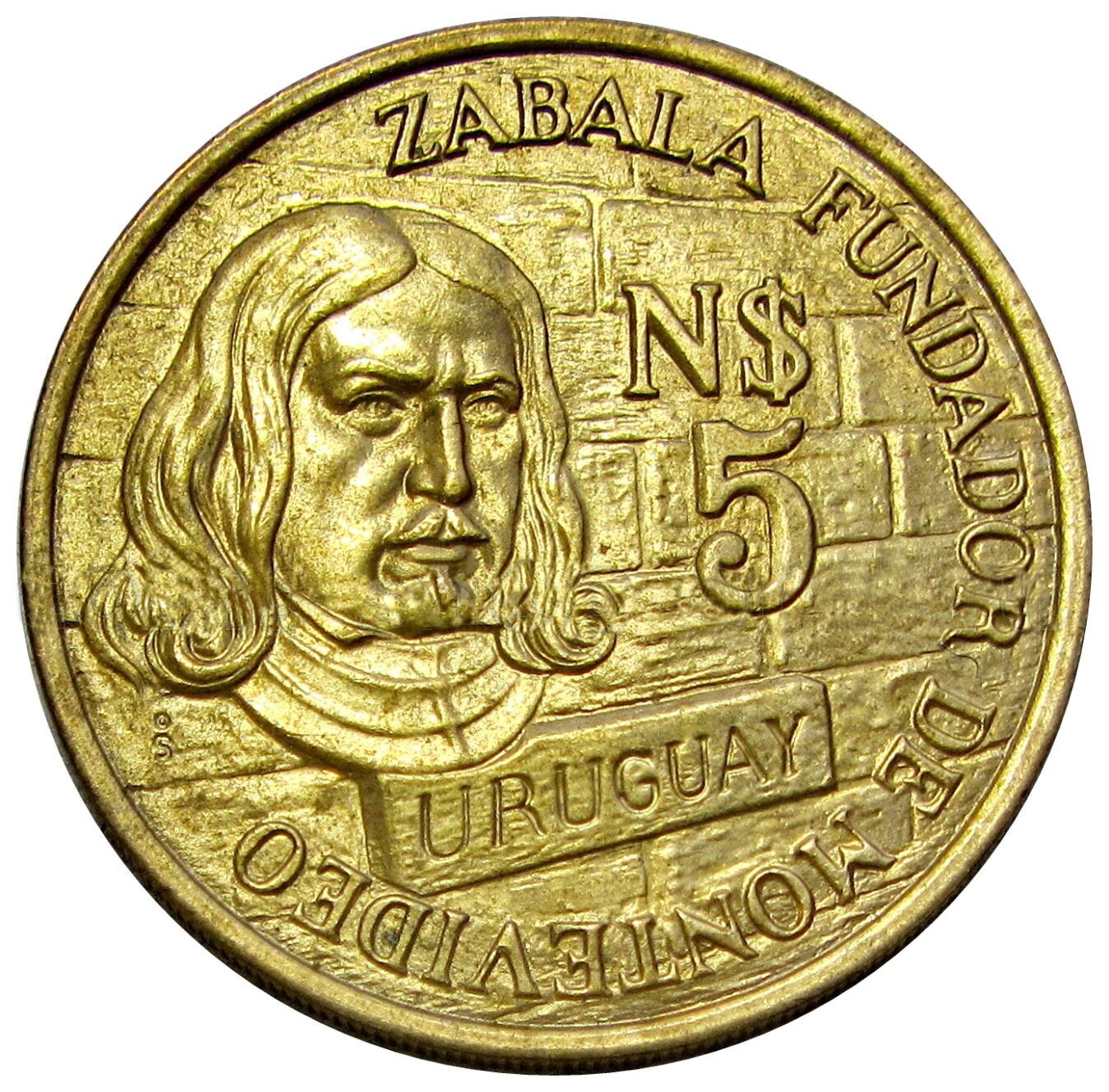 5 песо 1976 Уругвай Монтевидео UNC