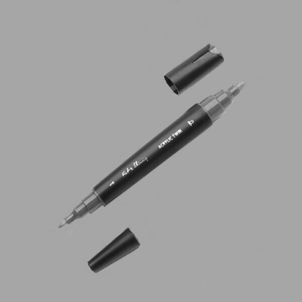 Fat&Skinny FSTA-23 PEARL SILVER маркер акриловый двусторонний