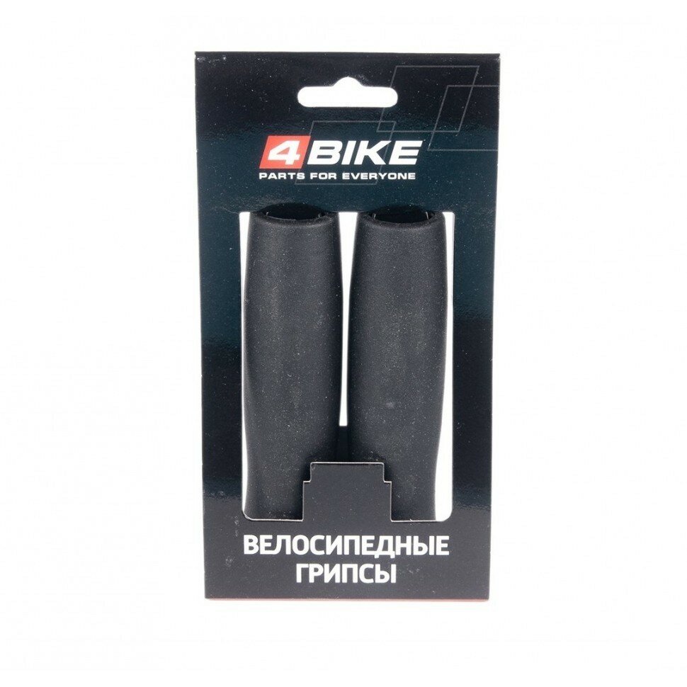 Грипсы 4BIKE 133мм силиконовые с закрытым торцом износостойкие антискользящие виброзащитные