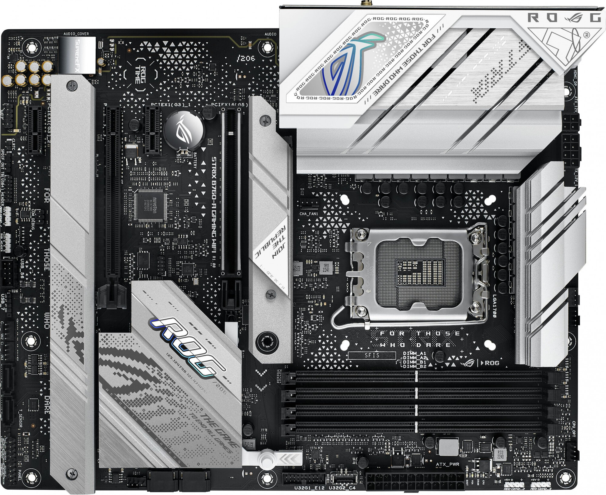 Материнская плата Asus ROG STRIX B760-A GAMING WIFI Soc-1700 Intel B760 DDR5 ATX AC`97 8ch(7.1) 2.5G