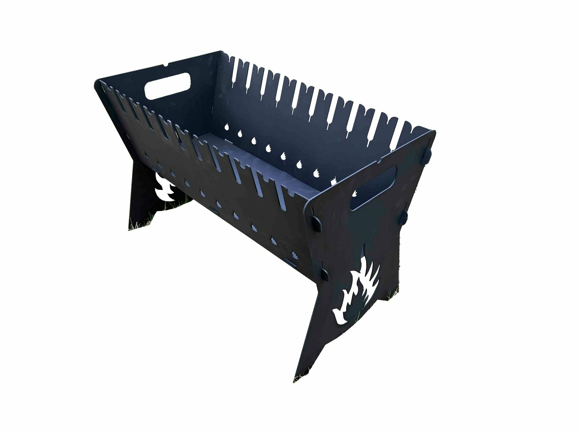 Мангал разборный толщиной 2мм две высоты жарки