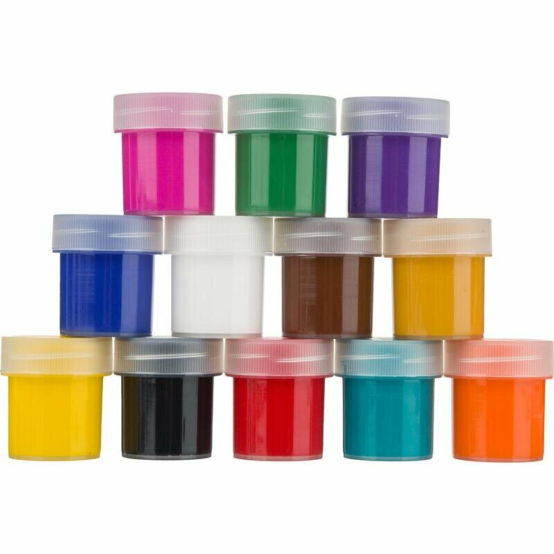 Гуашь комус Три Богатыря набор 12 цв, 20 мл девочки, 1854465