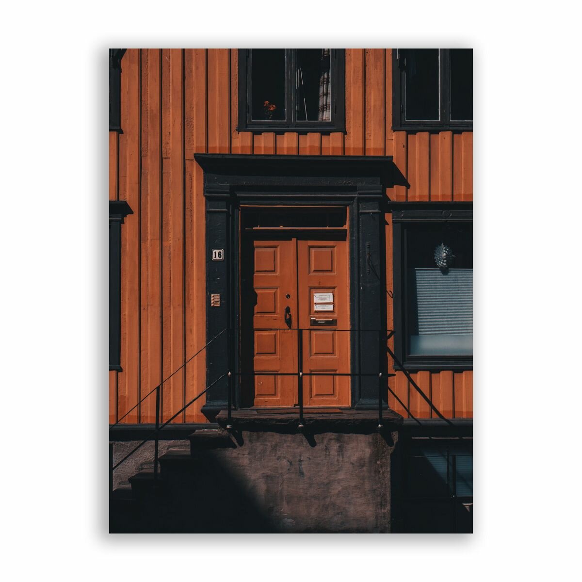 Постер, плакат на бумаге / Норвегия - Входная дверь / Размер 30 x 40 см