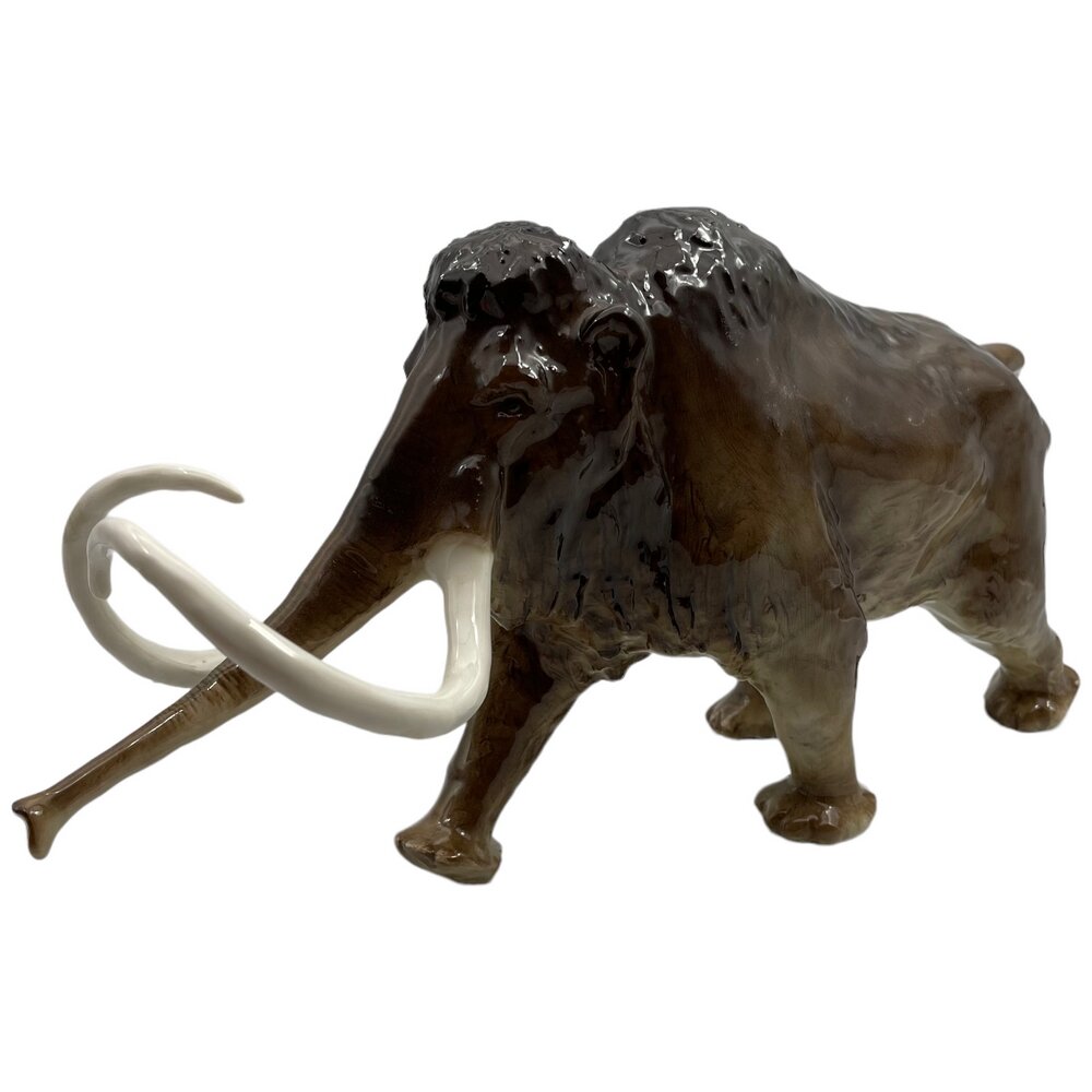 Фарфоровая статуэтка "Мамонт" 1997-2000 гг. Автор Ризнич И. И, ЛФЗ, Россия (Клеймо 1986-1991 гг.)