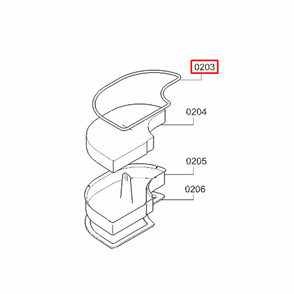 Уплотнитель крышки фильтра для пылесоса Bosch VSX4/VC9PT (750412)