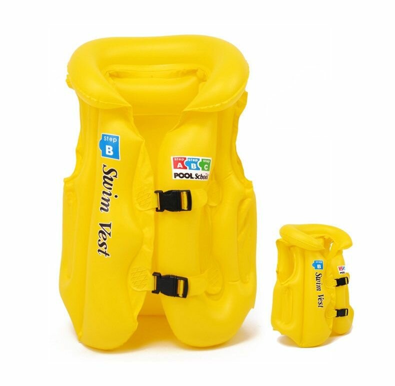 Жилет детский для плавания надувной от 4 до 6 лет размер M (рост 100-120 см)