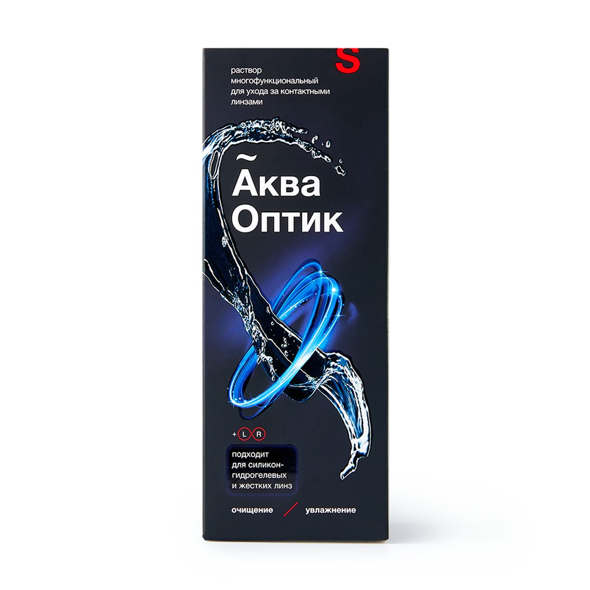 Раствор для контактных линз Solopharm «АкваОптик», многофункциональный, с контейнером, 250 мл