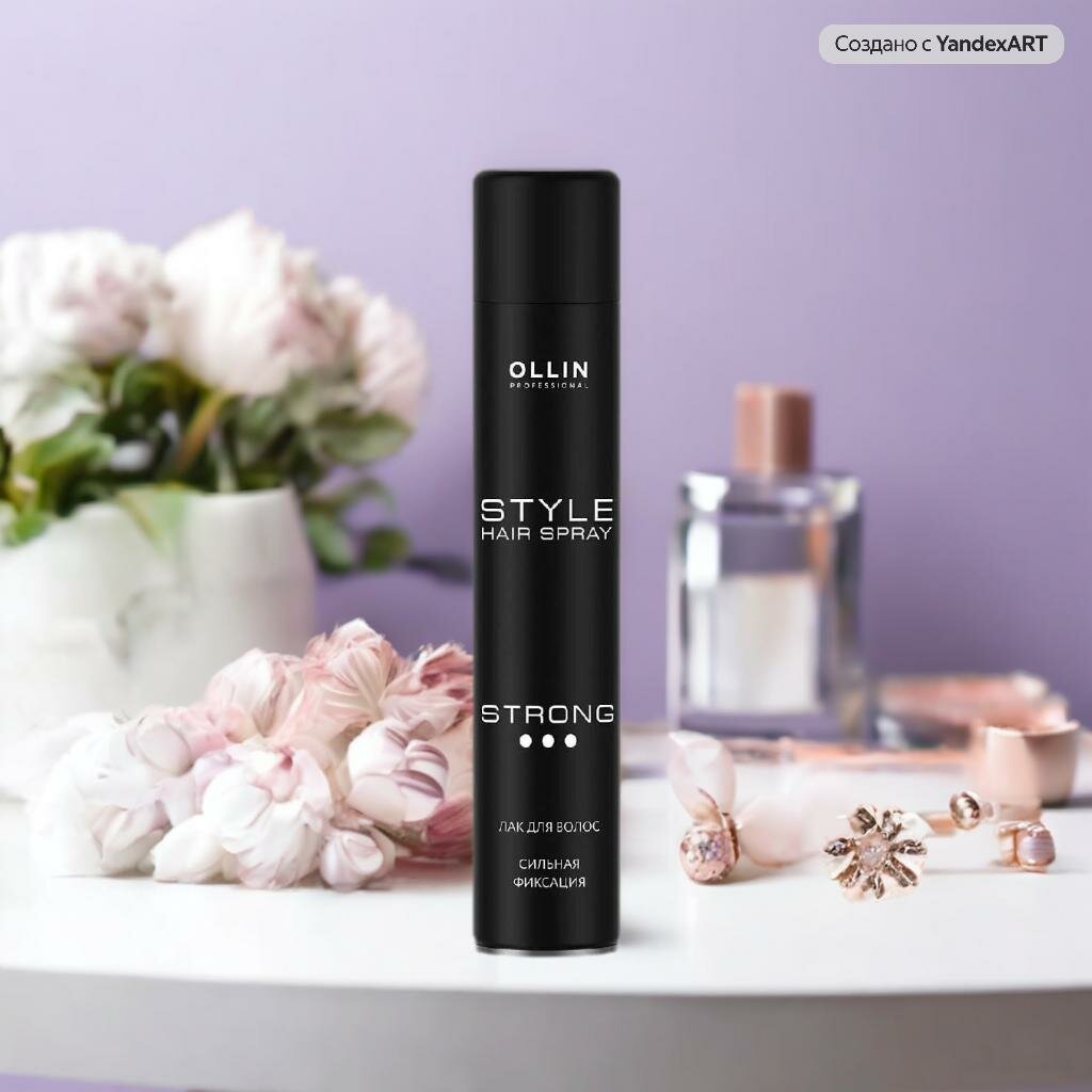Лак для волос сильной фиксации OLLIN STYLE, 500мл