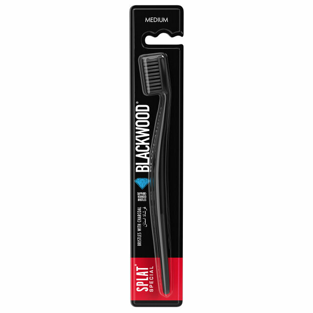 SPLAT Special Blackwood зубная щетка средняя для ежедневной гигиены зубов и комфорта