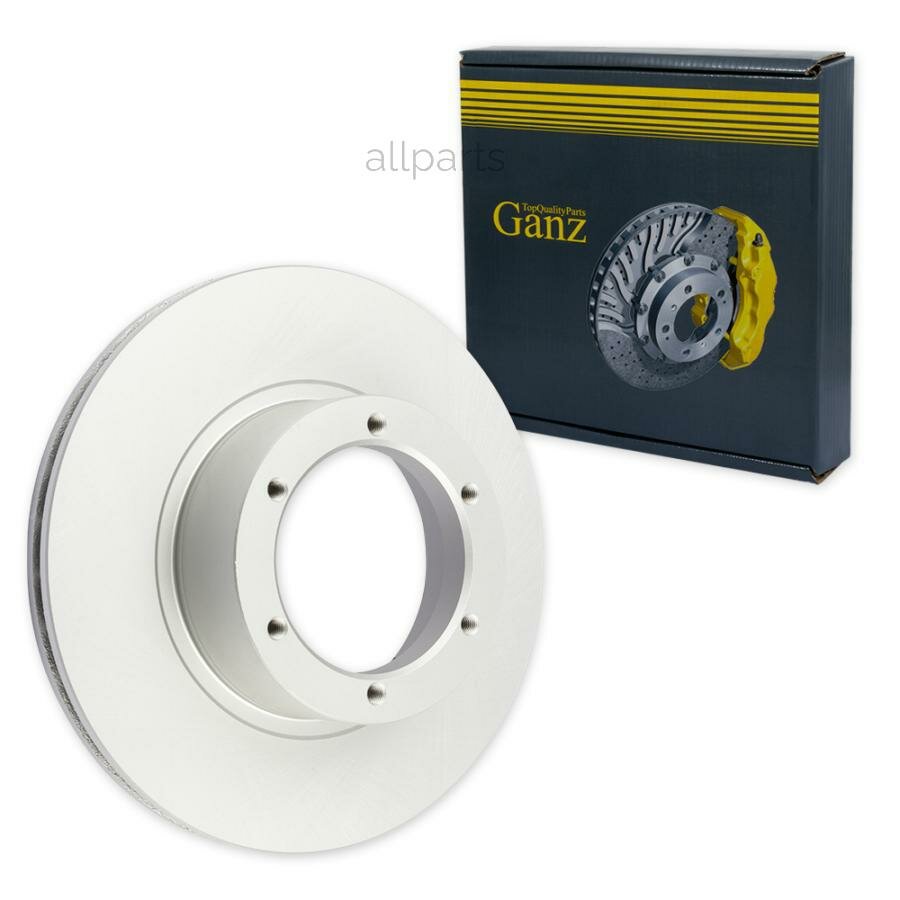 GANZ GIJ10122 Диск тормозной передний с покрытием для ГАЗ 3302 / 2705 / 3221 (104 мм) GANZ GIJ10122