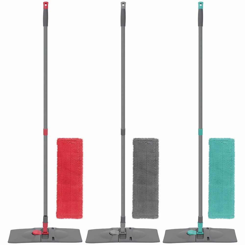 Швабра Мультидом "стиль" 72-120см, телескопическая, для сухой и влажной уборки, микрофибра