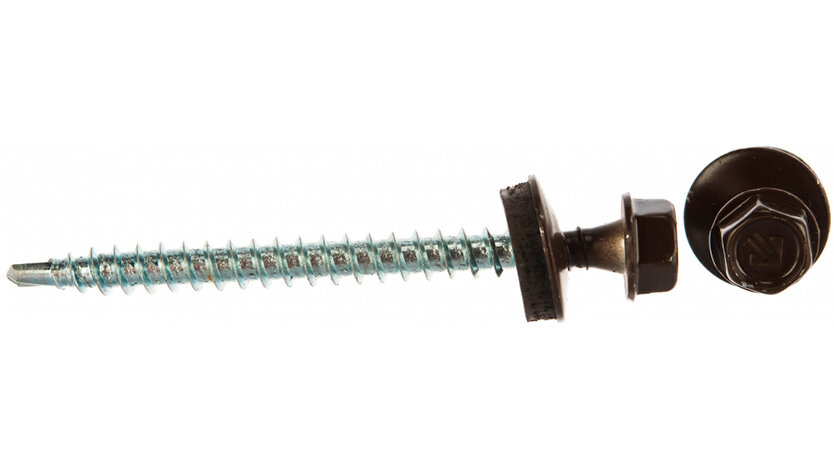 Саморезы ЗУБР RAL 8028 (4-300310-48-050-8028) 1200 шт, earth brown
