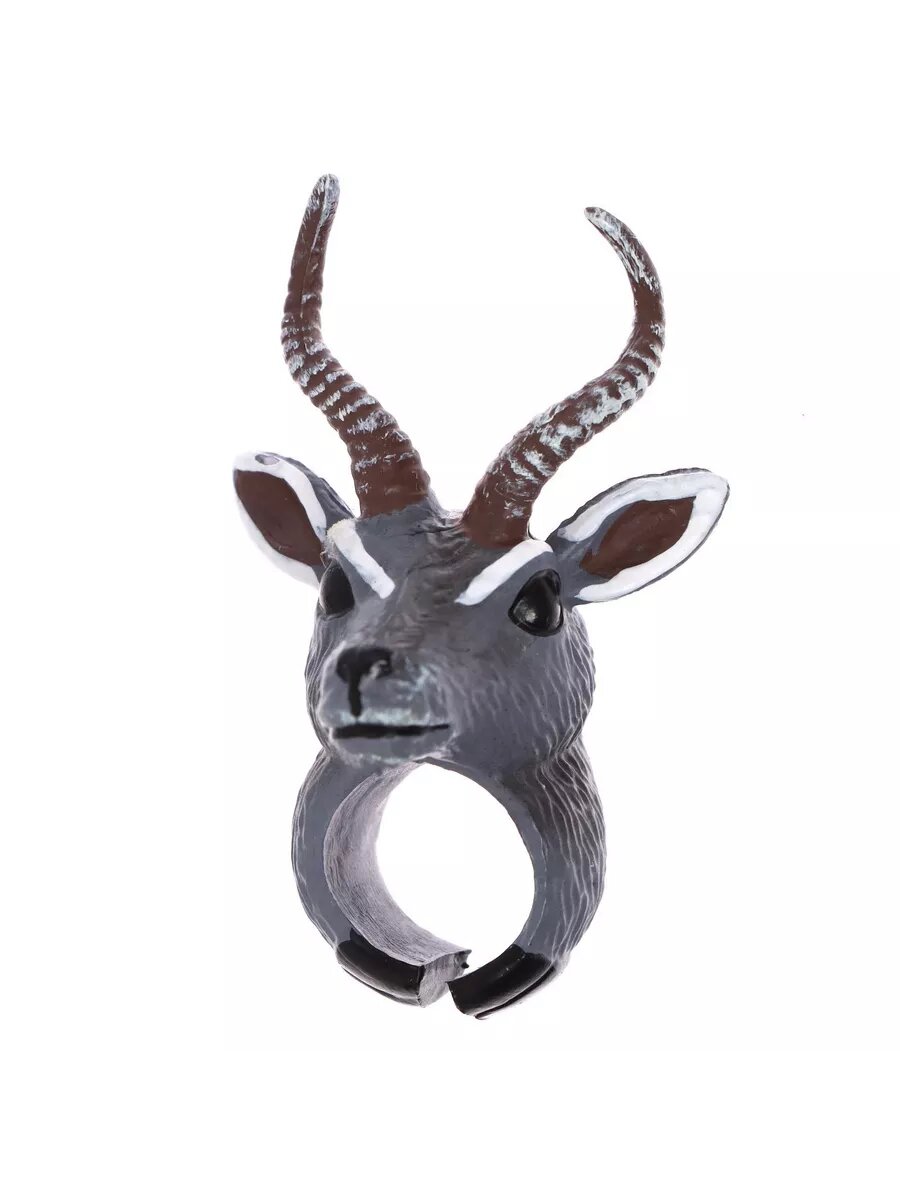 Фигурка-кольцо детская "Дикие животные", 1 шт