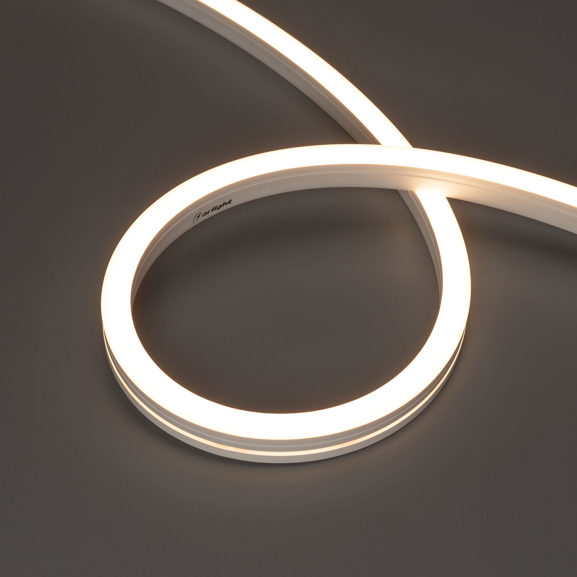 Гибкий неон Arlight Лента герметичная MOONLIGHT-SIDE-A140-12x17mm 24V Warm3000 (9.6 W/m, IP67, 5m, wire x2) (Arlight, Боковой вывод кабеля), 5м