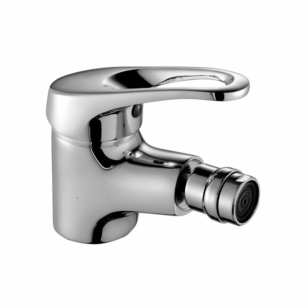 Смеситель Rossinka B35-51 для биде с коротким изливом, латунь, хром