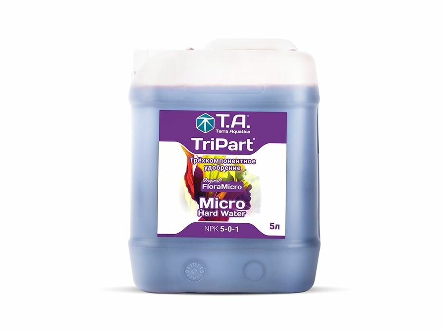 Удобрение Terra Aquatica TriPart Micro HW T.A. 5L (ex Flora Micro HW GHE)