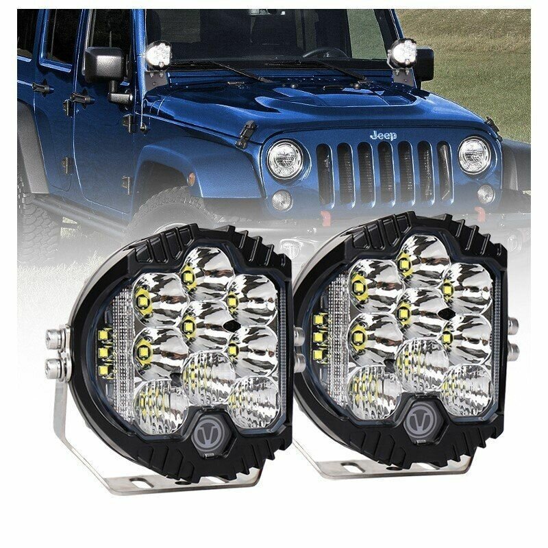 Фара светодиодная дополнительная Off-Road 90W комбинированного белого света, LED с поворотником (1 штука)