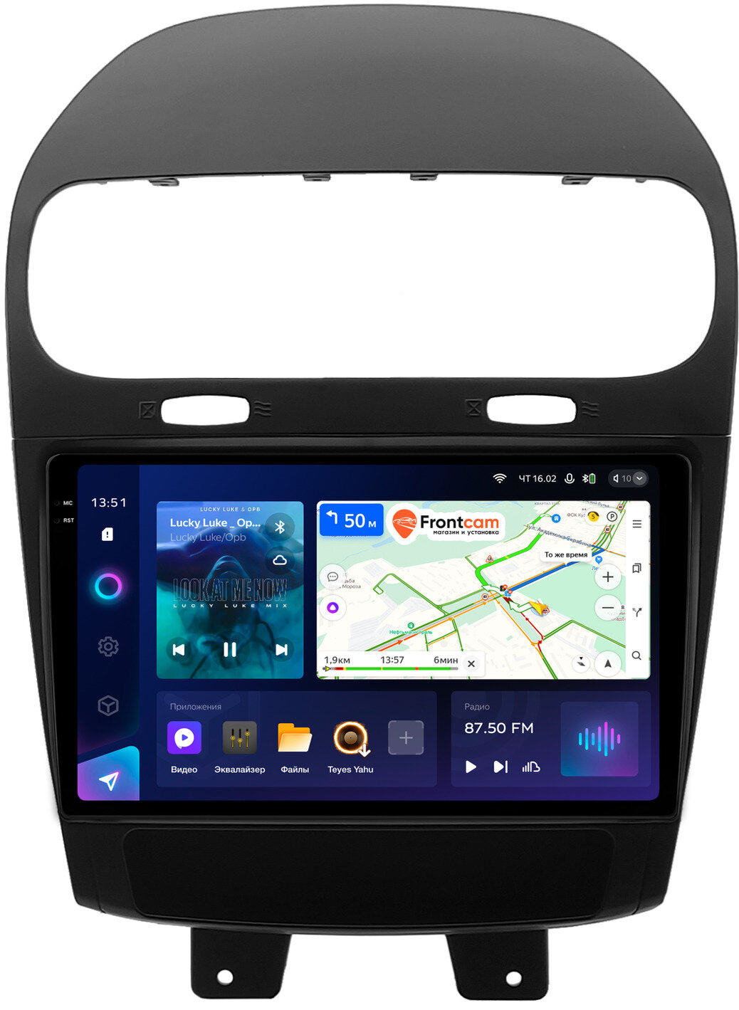 Штатная магнитола Teyes CC3 2K 6/128 9.5" RM-9-1625 Dodge Journey 2011-2020 Android 10 (4G-SIM, DSP, QLed)
