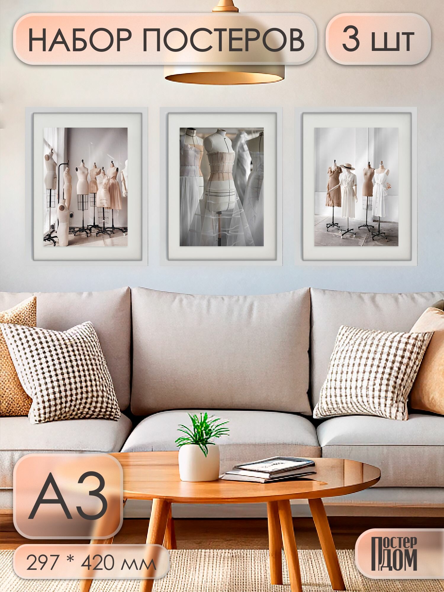 Постеры интерьерные на стену эстетика одежды