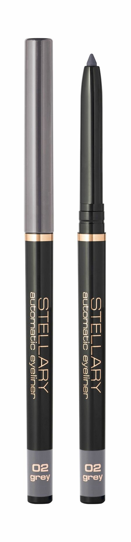 STELLARY Карандаш автоматический для глаз Automatic Eyeliner, 0,28 г, 02 Серый