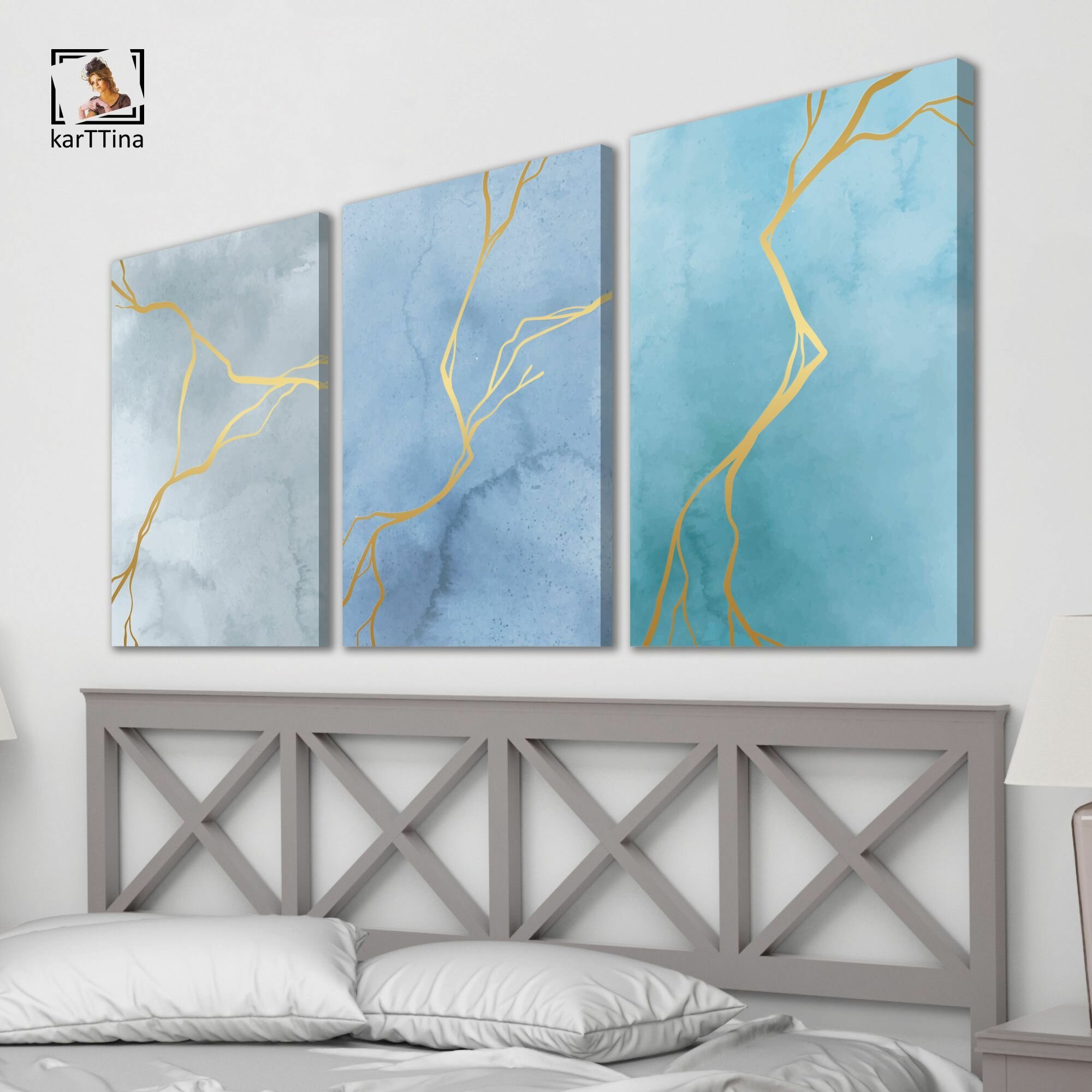 Картина на стену, интерьерная "Цветная молния", 150 см х 70 см