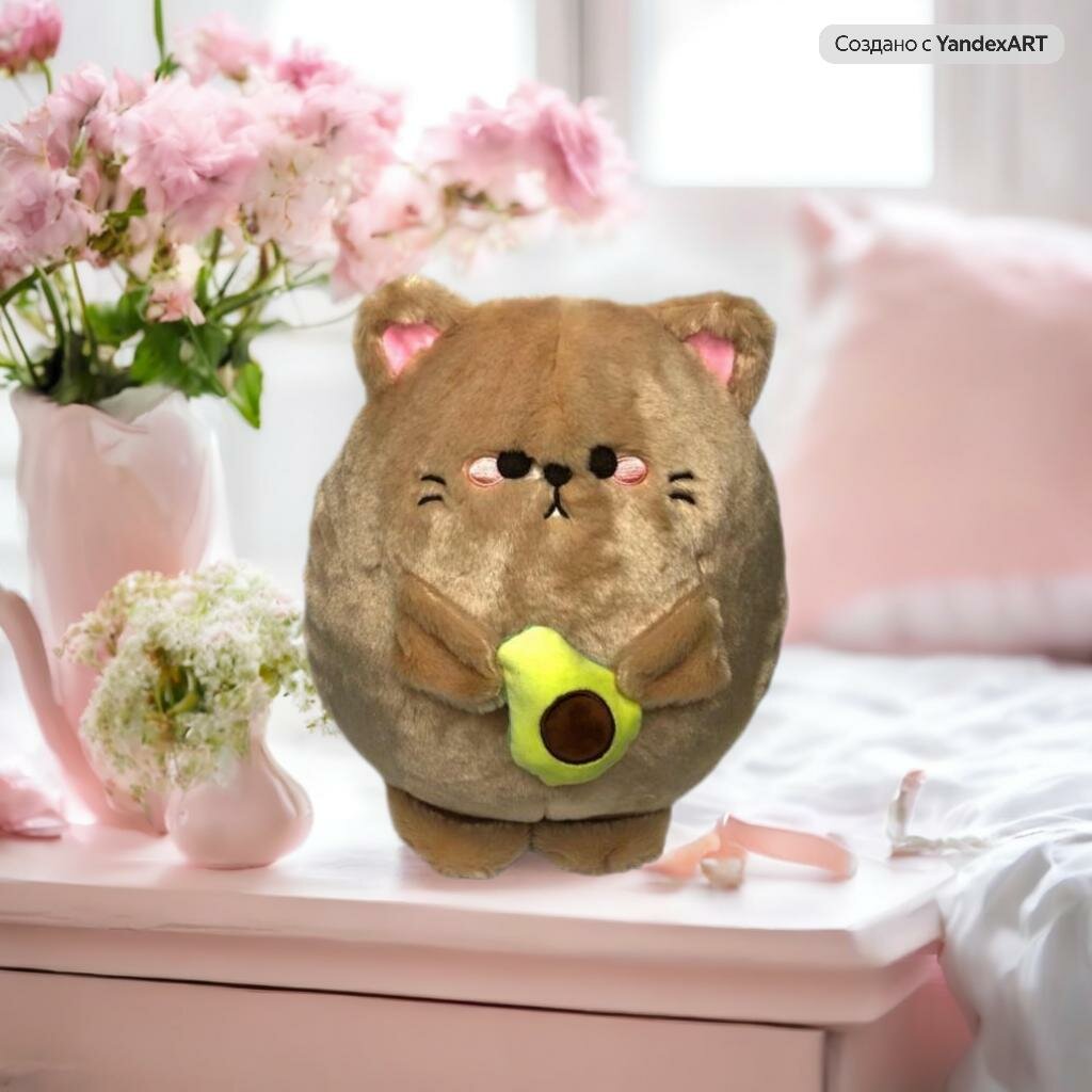 Мягкая игрушка ToysShop "Котик Базилио", искусственный мех, 35 см