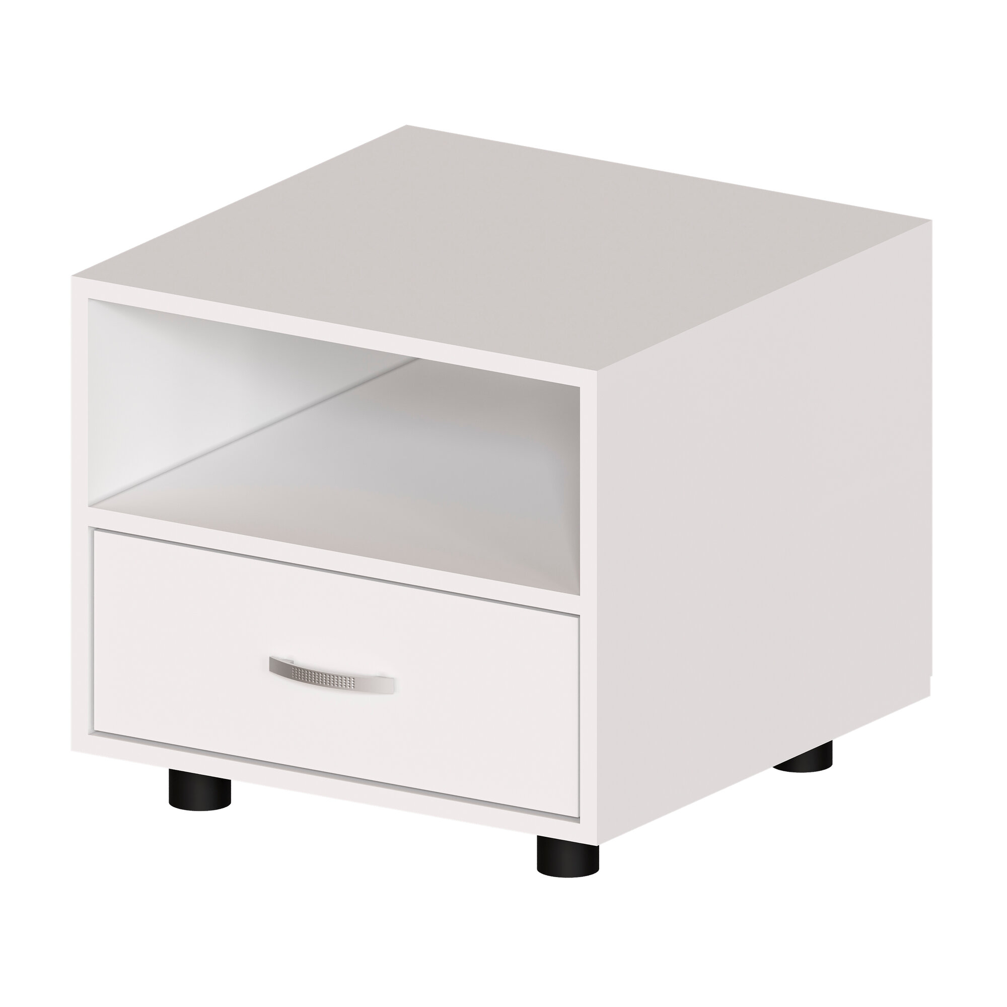 Комод СитиМебель-2 Ширина 50 см, Глубина 50 см, Высота 45 см, цвет: Белый