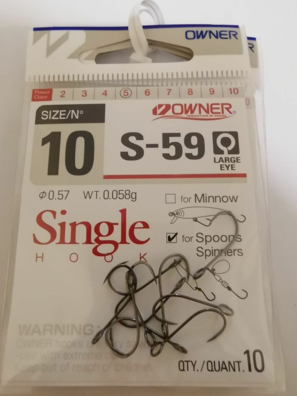 Крючок Owner (51580) S-59 №10 (10шт)